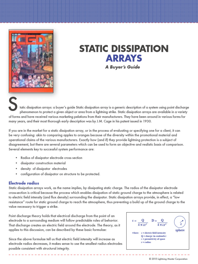 LM StaticDissapationArray | PDF | Electrical Resistivity And ...