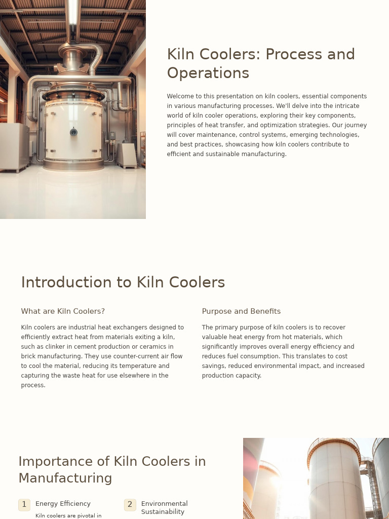 Kiln Coolers: Efficiency & Sustainability | PDF | Heat Transfer ...