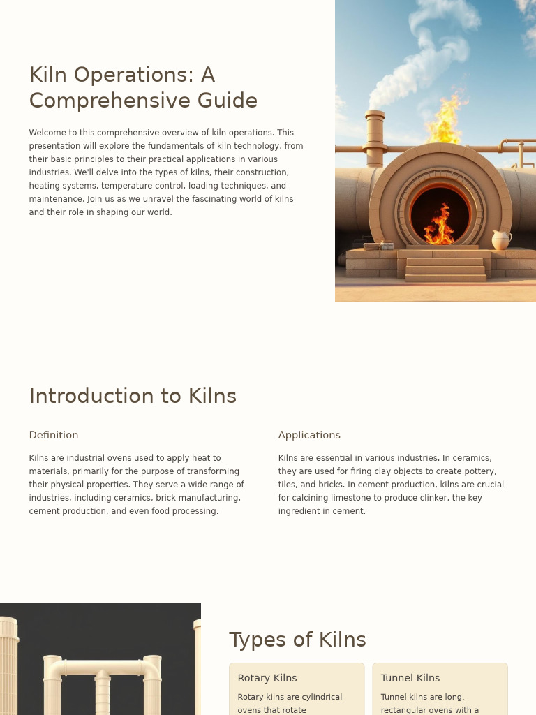 Kiln Operations A Comprehensive Guide | PDF | Efficient Energy Use ...