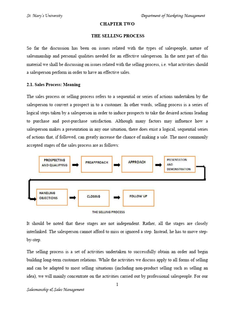 sales ch 2 -edited | PDF | Sales | Marketing