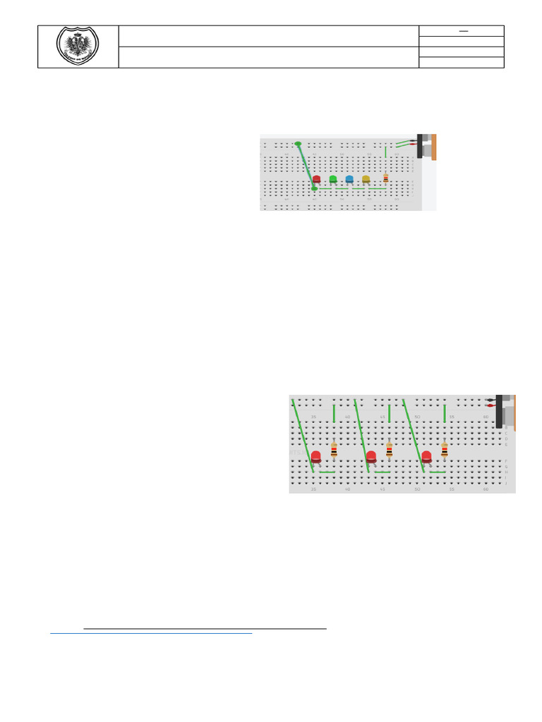 taller-protoboard-s8 | PDF | Diodo emisor de luz | Red eléctrica