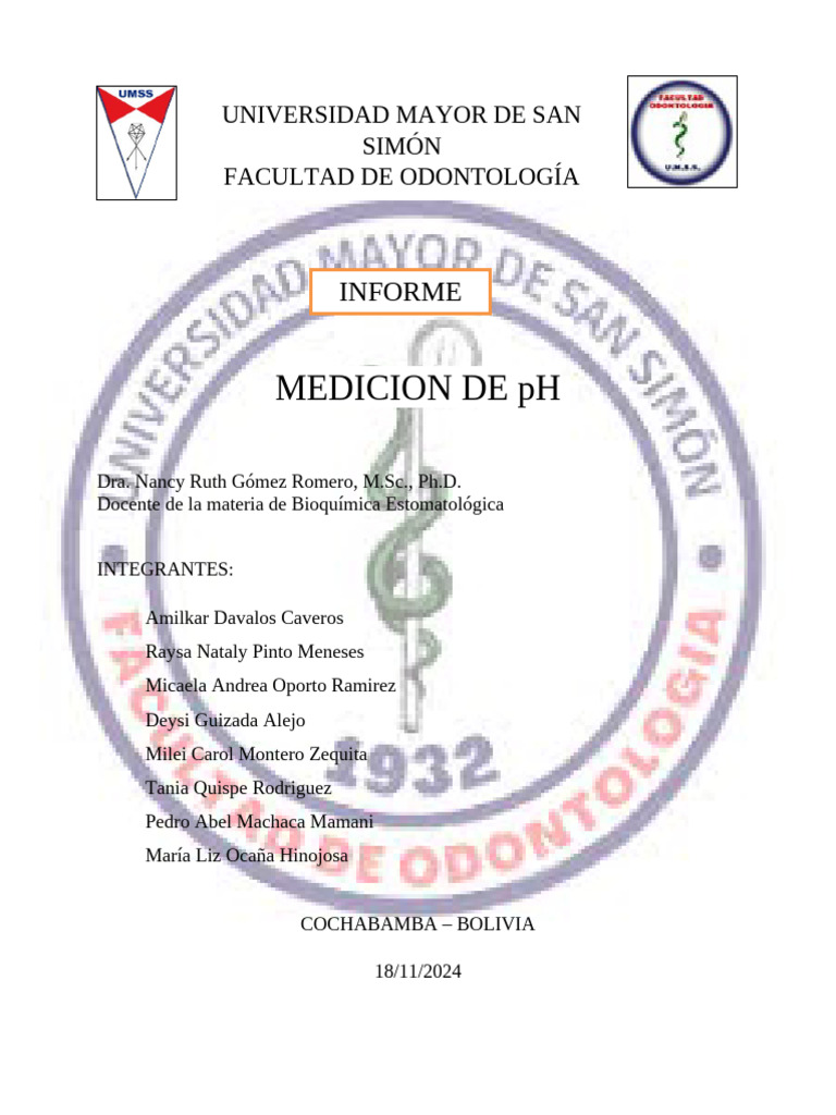 Informe PH Final (1) (1) (1) (1) (1) - 2 | PDF | Ph | Carbonato