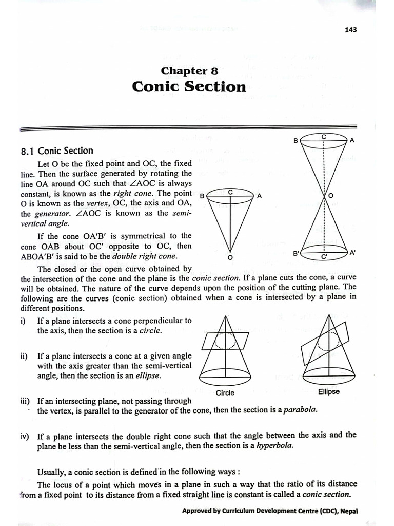 Conic Section | PDF