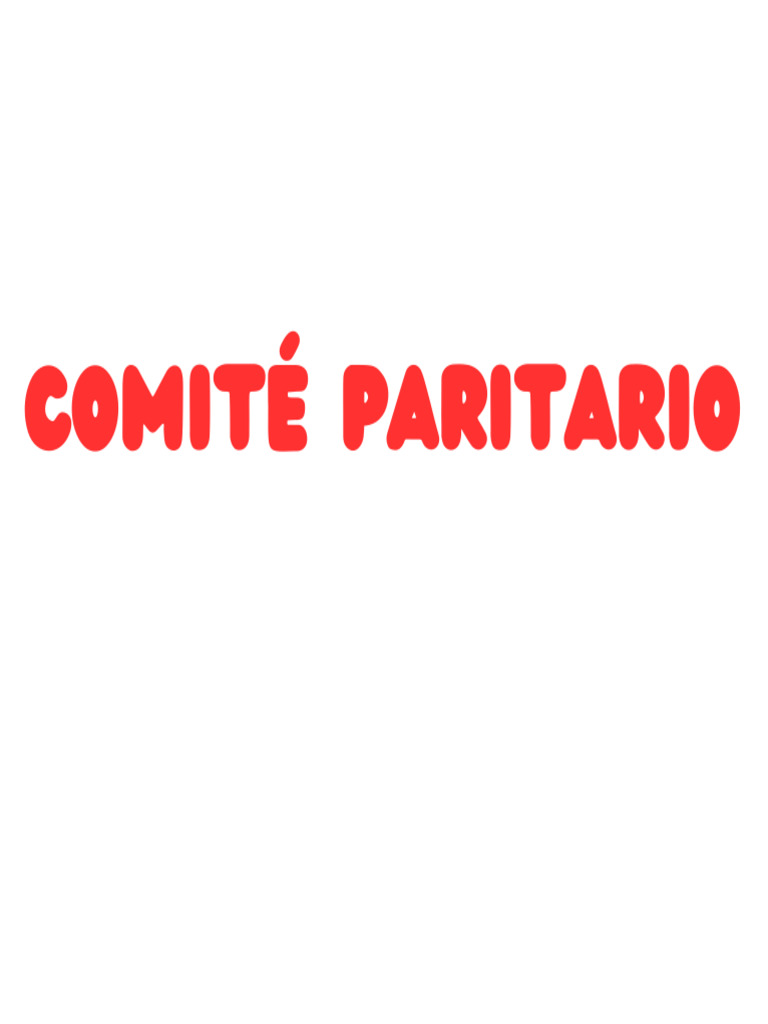 Comite Paritario | PDF