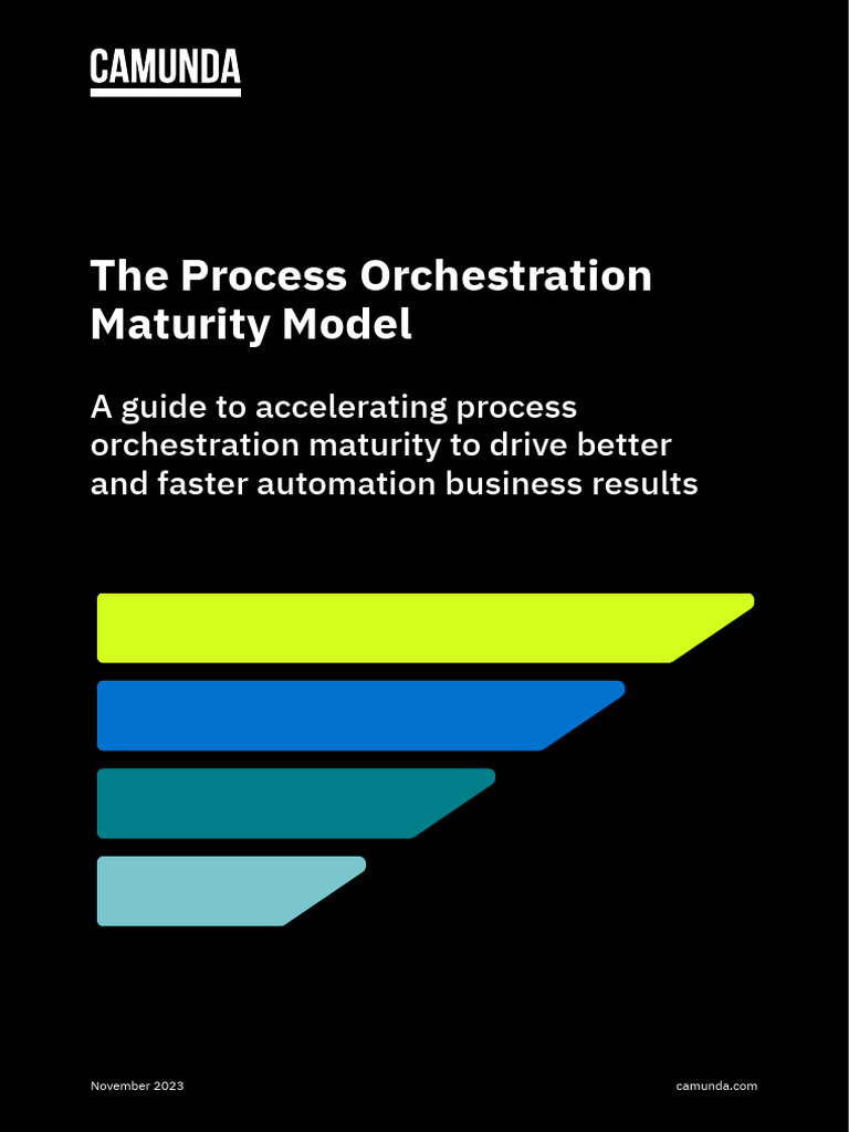 EN LFC Process Orchestration Maturity Model 2023 1 | PDF | Automation | Performance Indicator