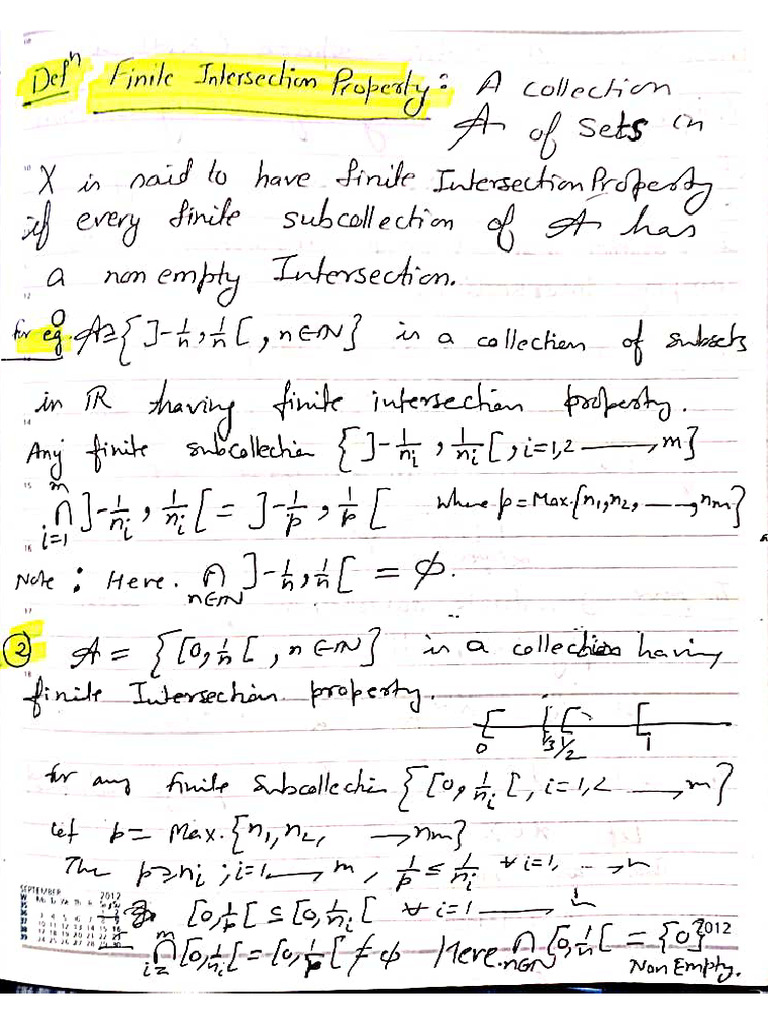Finite Intersection Prop. Compact | PDF