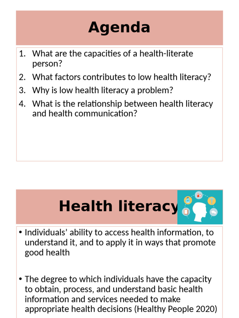 Health Literacy | PDF