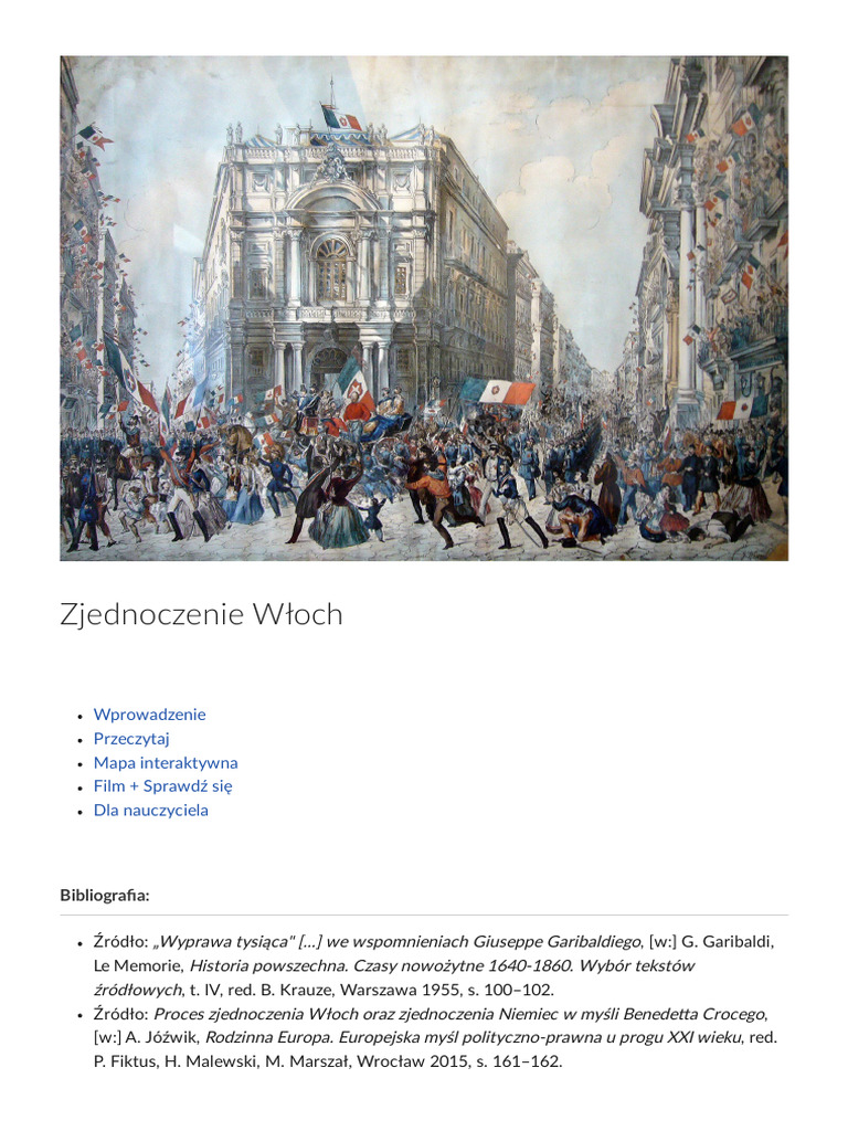 Zjednoczenie Wloch | PDF