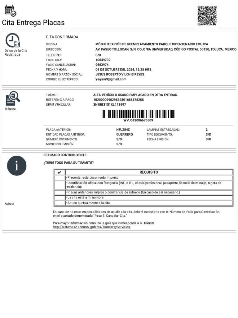 Cita Jesus Vilchis | PDF