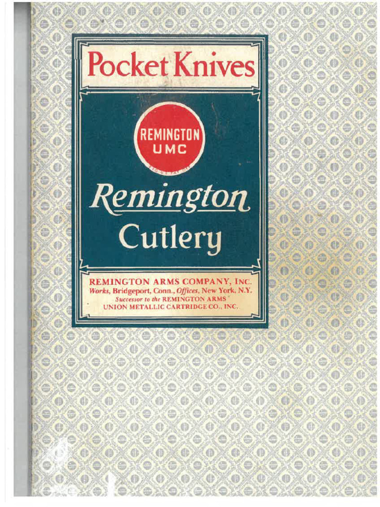 Remington Cutlery Pocket Knives Book | PDF