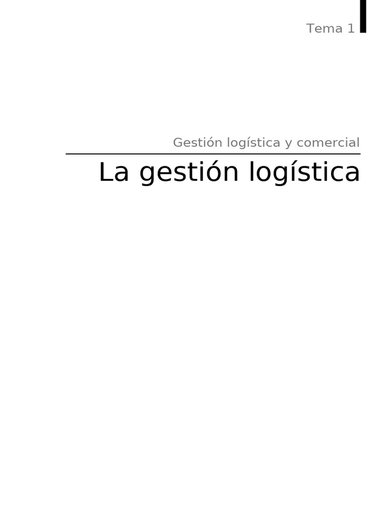 Tema1 Revesp | PDF | Logística | Business