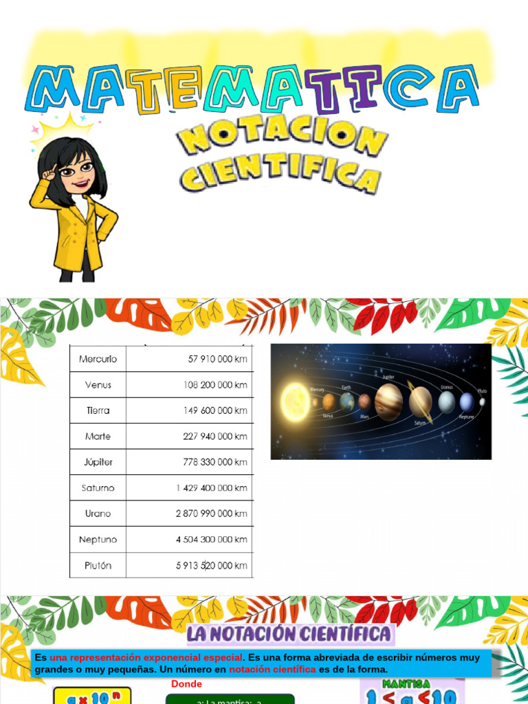 Notacion Cientifica | PDF | Exponenciación | Matemática Elemental