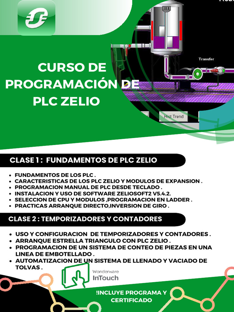 Temario de PLC ZELIO - 2024 | PDF