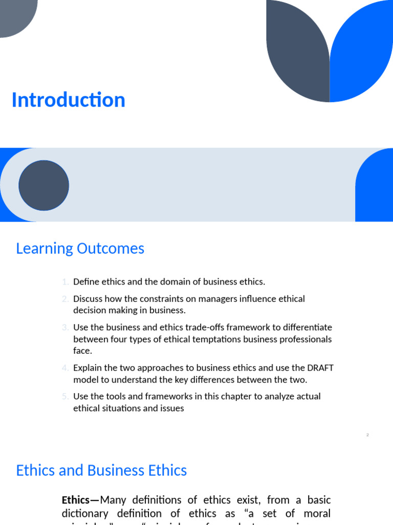 Understanding Business Ethics Frameworks | PDF | Morality | Business Ethics