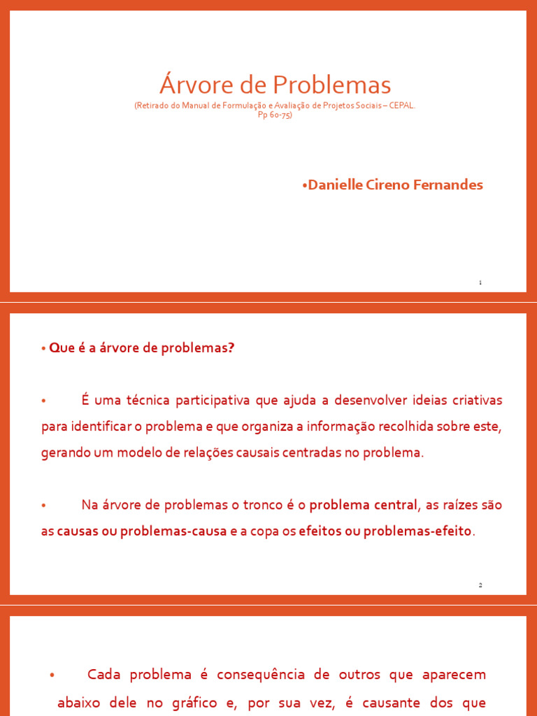 Árvore de Problemas | PDF | Árvores | Causalidade