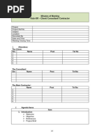 Meeting Minutes Template (MoM) | PDF