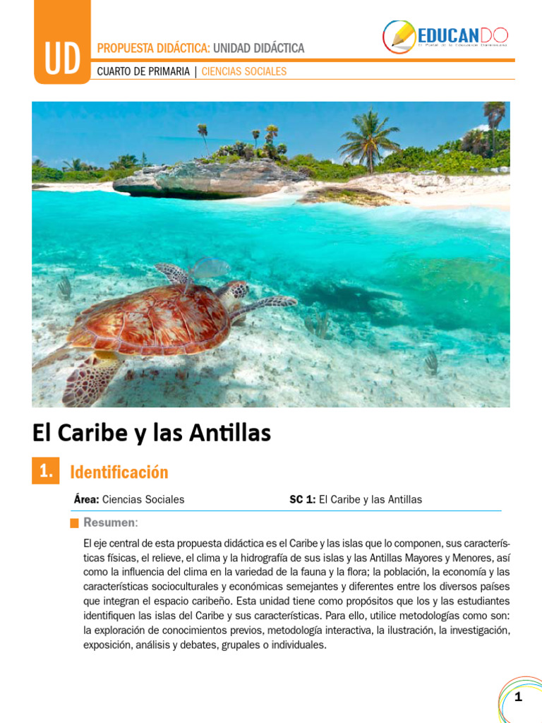Geografía del Caribe y Antillas | PDF | caribe | Antillas Mayores