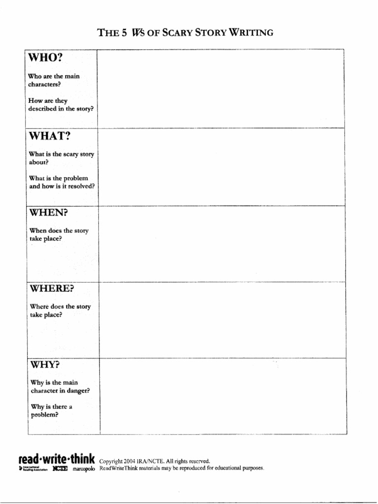 Suspense Story Graphic Organizers | PDF