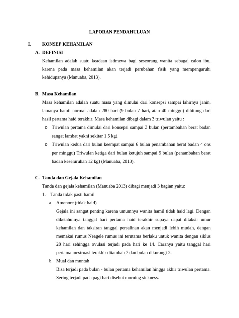 LP Antenatal Care (ANC) - 1 | PDF