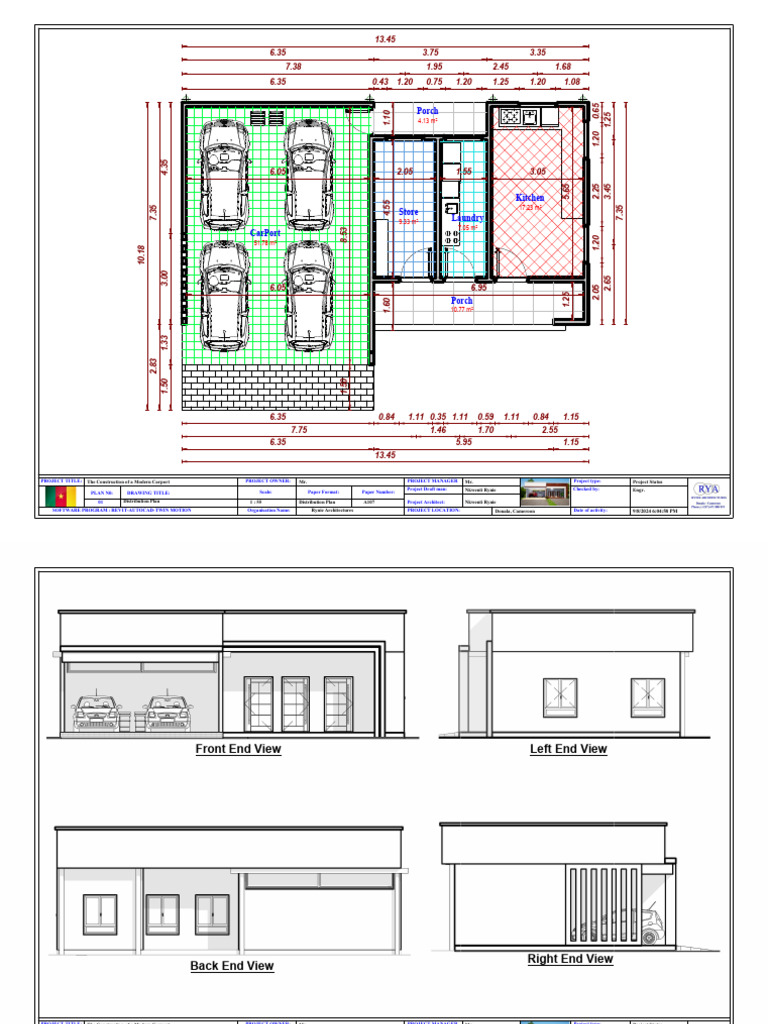 Modern Carport Construction in Revit | PDF | Design
