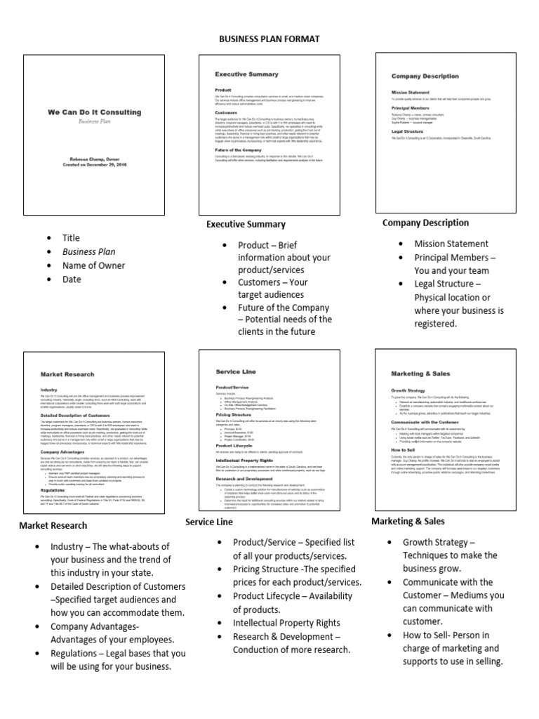Business Plan Format | PDF