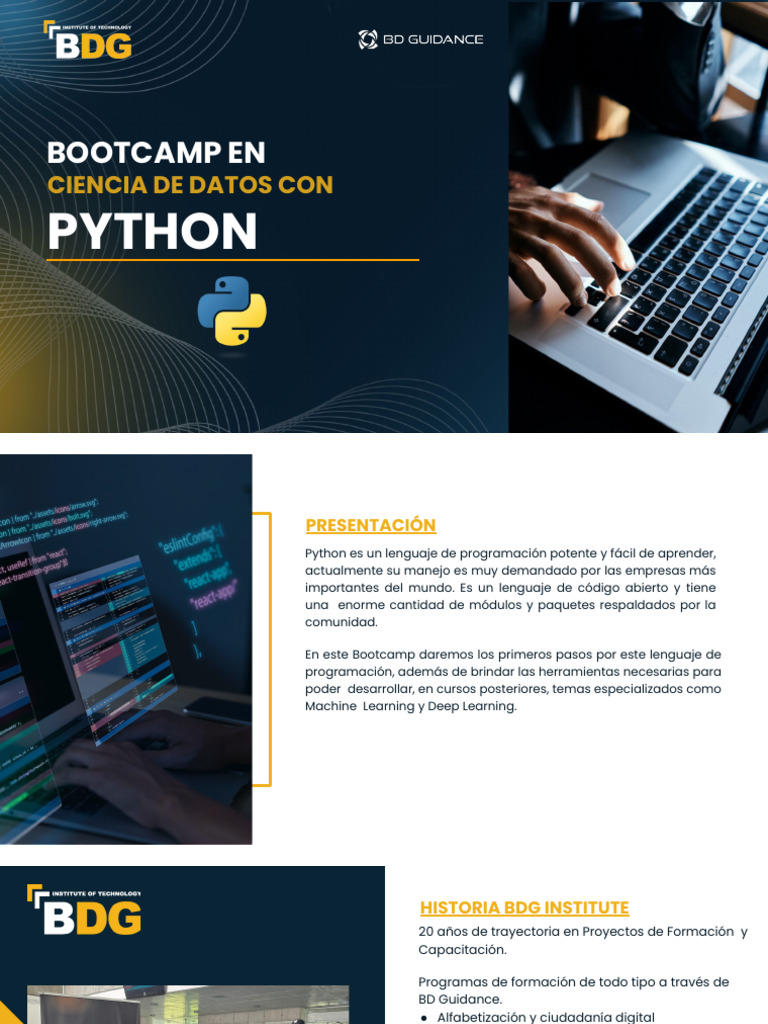 Bootcamp - Ciencia de Datos Con Python | PDF | Python (lenguaje de programación) | Aprendizaje ...