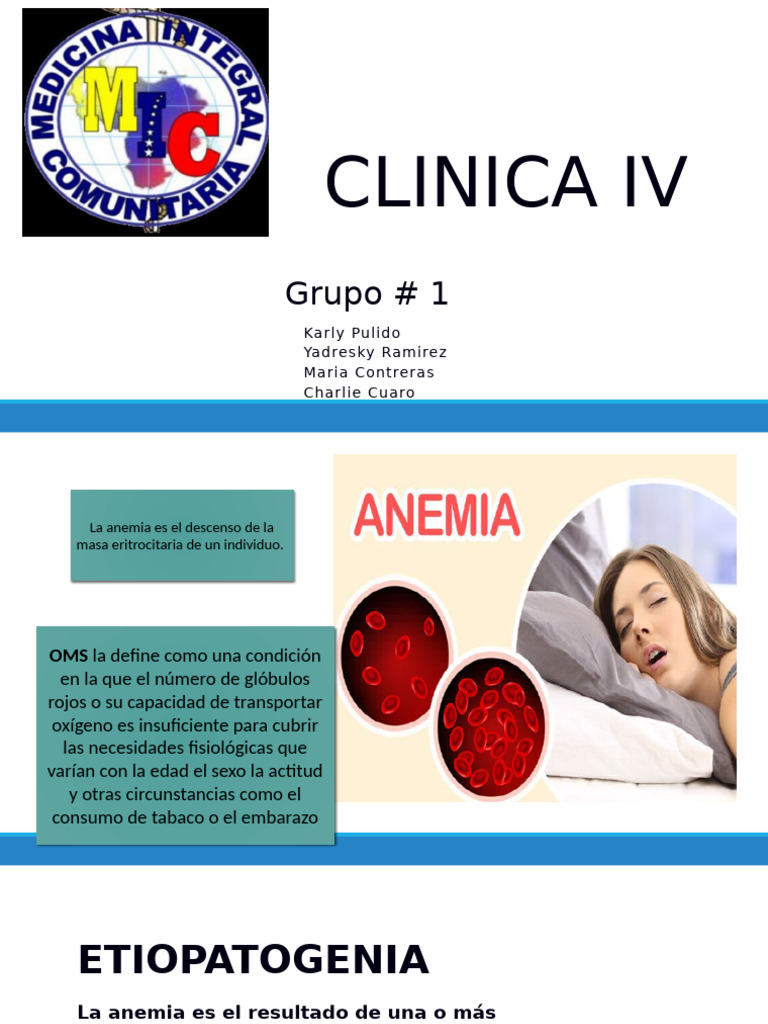 Anemia: Tipos, Síntomas y Tratamientos | PDF | Anemia | Causas de la muerte