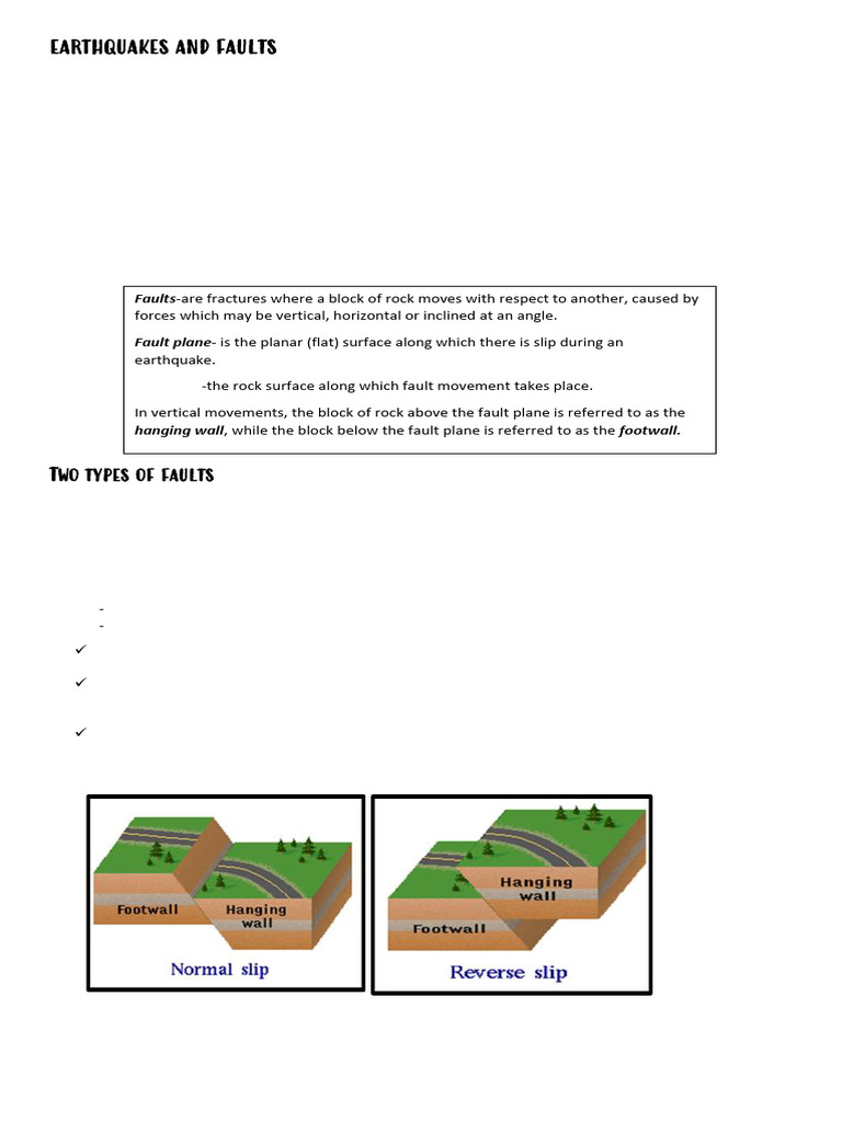 Earthquakes and Faults in the Philippines | PDF | Fault (Geology ...