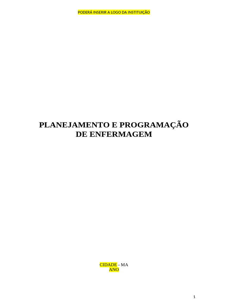 ANEXO DO GUIA - Modelo de Planejamento e Programacao de Enfermagem ...