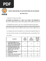 Questionário - SF - 36 | PDF