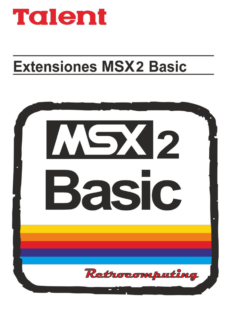 Extensiones MSX 2 Basic | PDF | Color | Verde