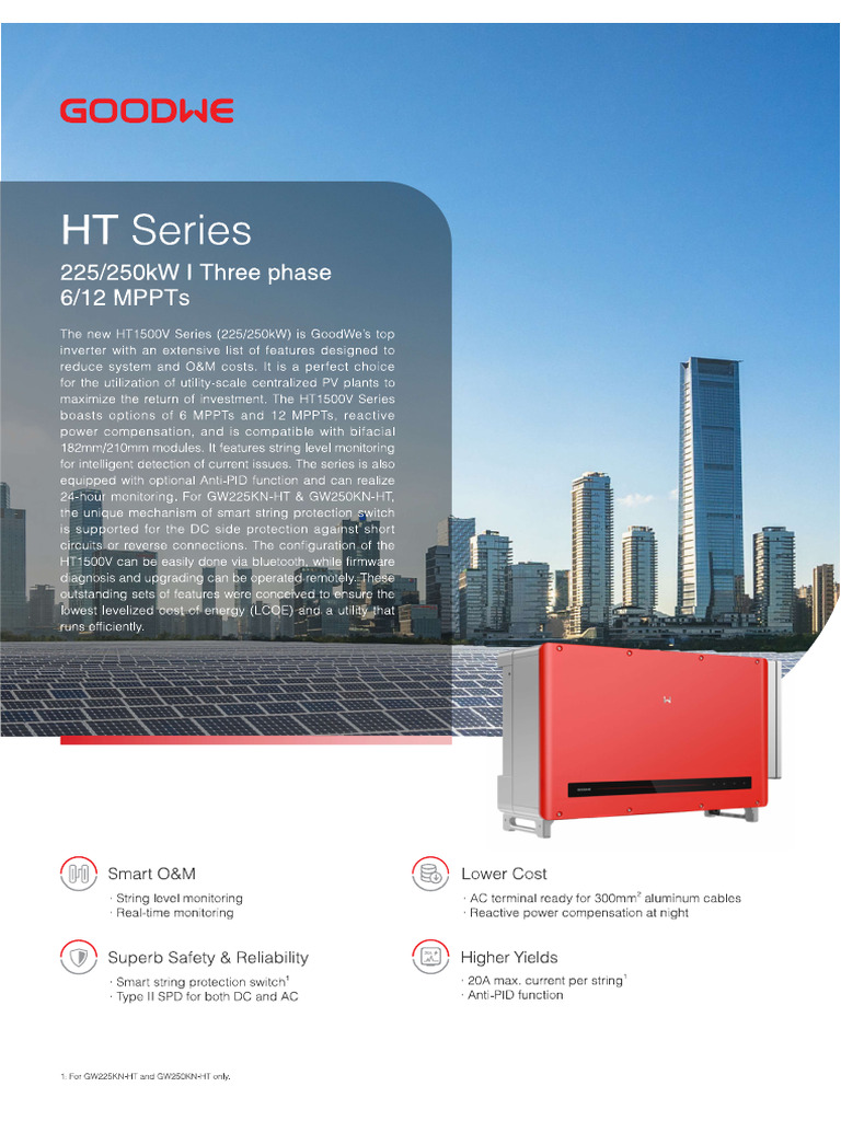 Datasheet Do Inversor Goodwe | PDF