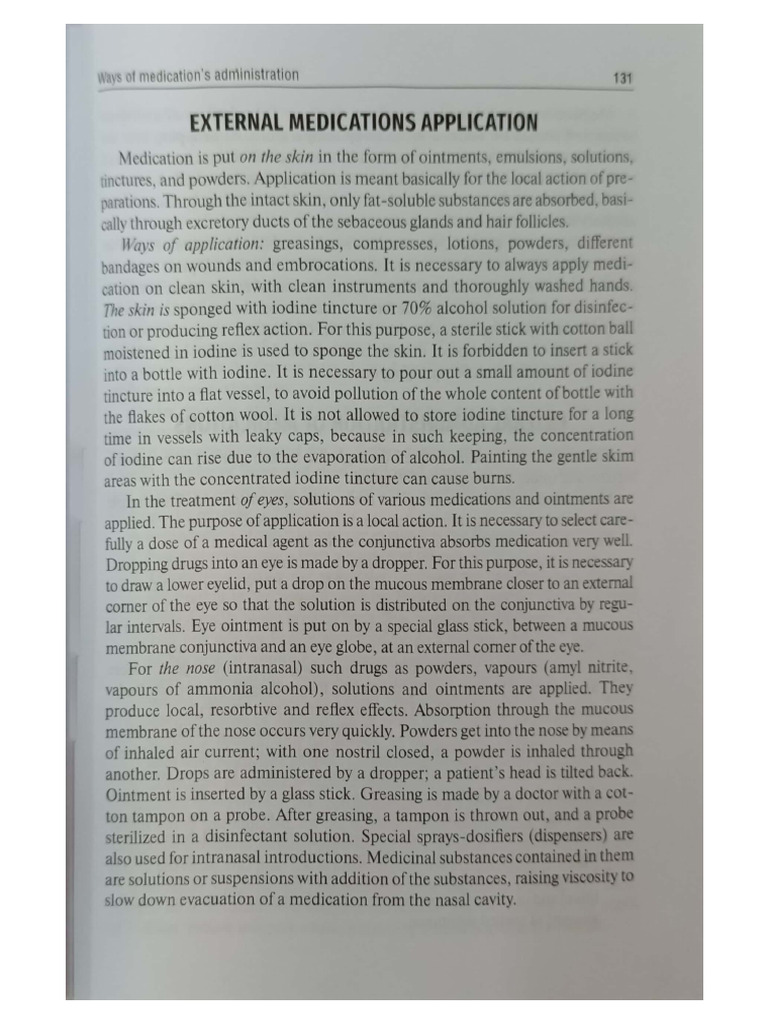 Way of Medication's Administration | PDF