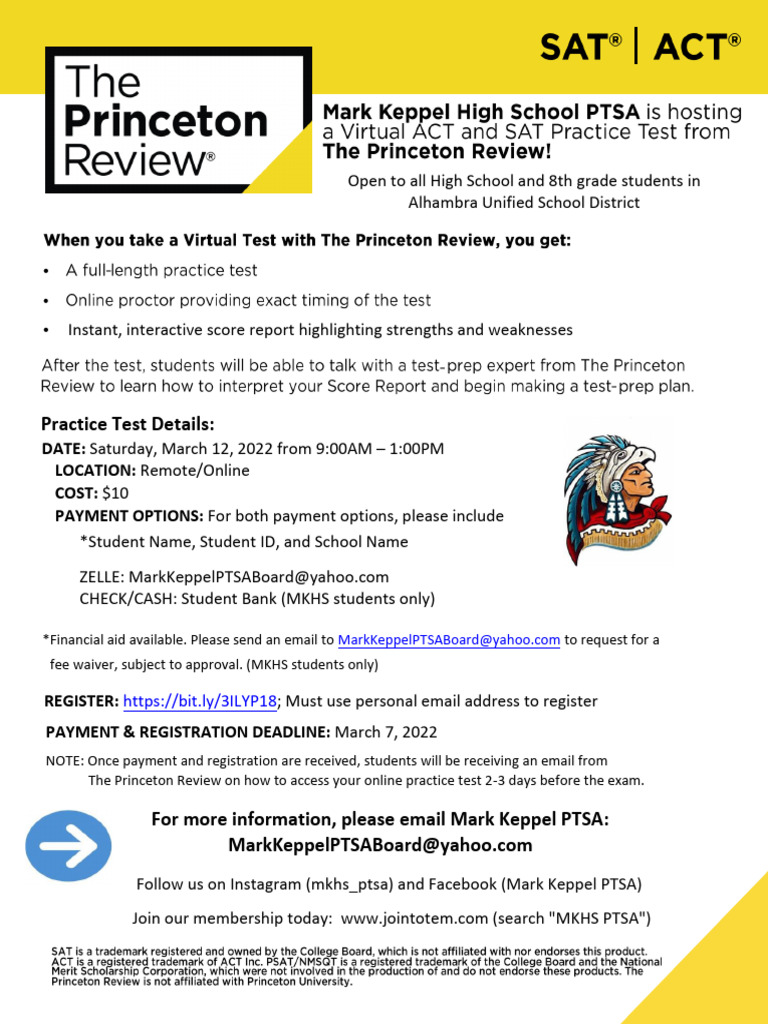 MKHS Practice SAT ACT 2022 | PDF