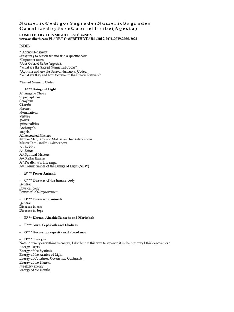 Sacred Codes 1 | PDF | Angel | Archangel