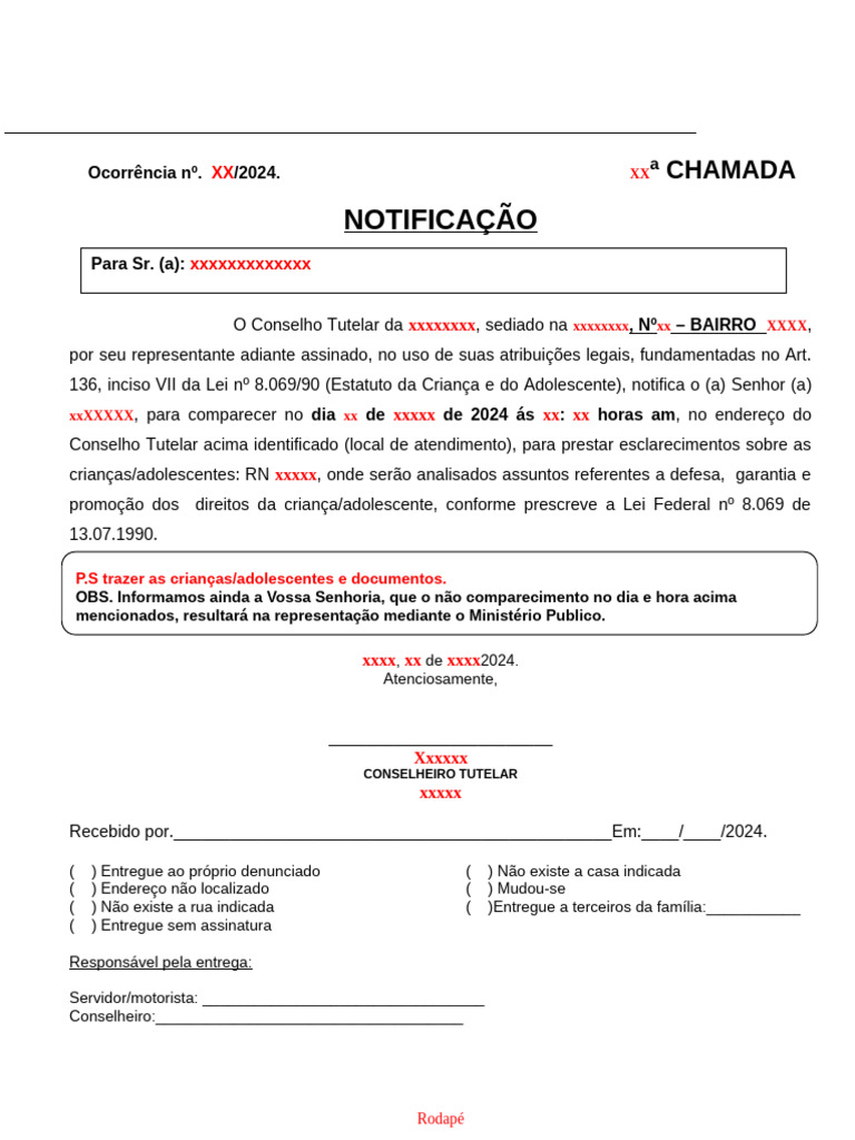 Notificação Atualizada 2024 | PDF