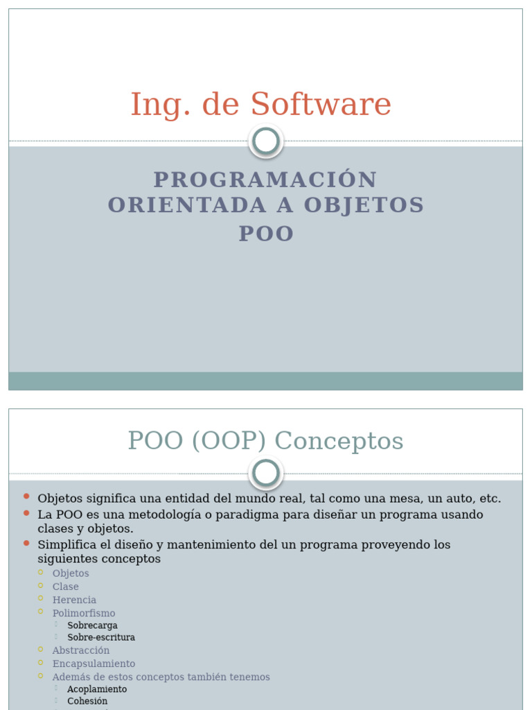 Conceptos Clave de POO y Convenciones | PDF | Programación orientada a ...