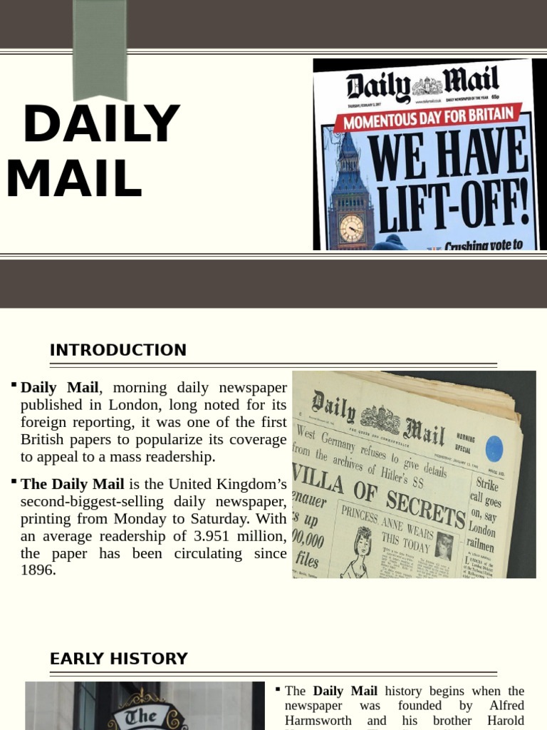 Daily Mail Presentation | PDF | Newspapers | Periodicals