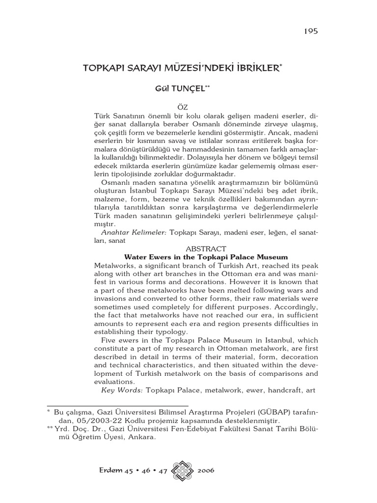 Topkap - Saray - M - Zesi'nde - Brikler (#540549) - 671889 | PDF