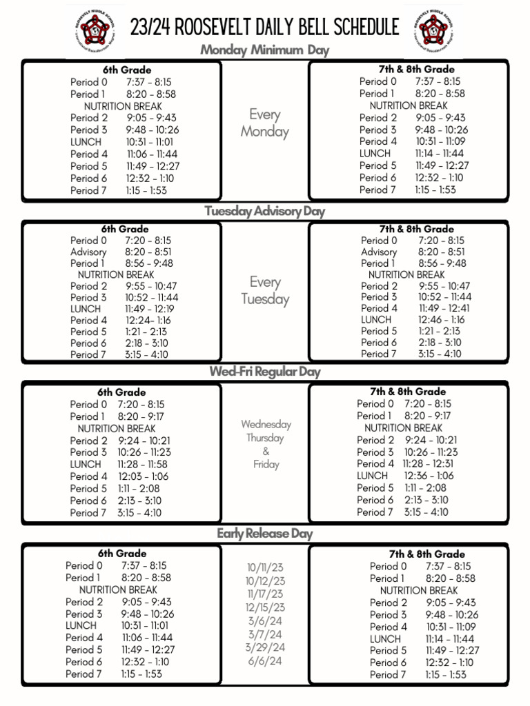 23-24 Bell Schedule | PDF