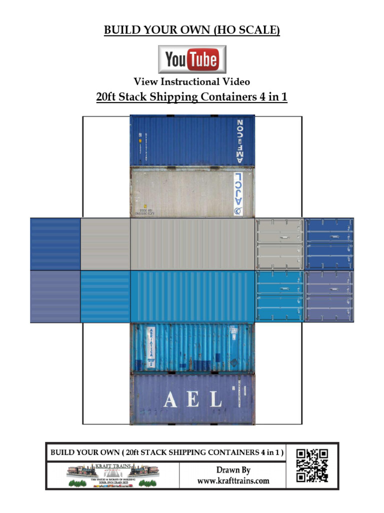 HO 20ft Stack Containers 4 in 1 | PDF | Infrastructure | Tools