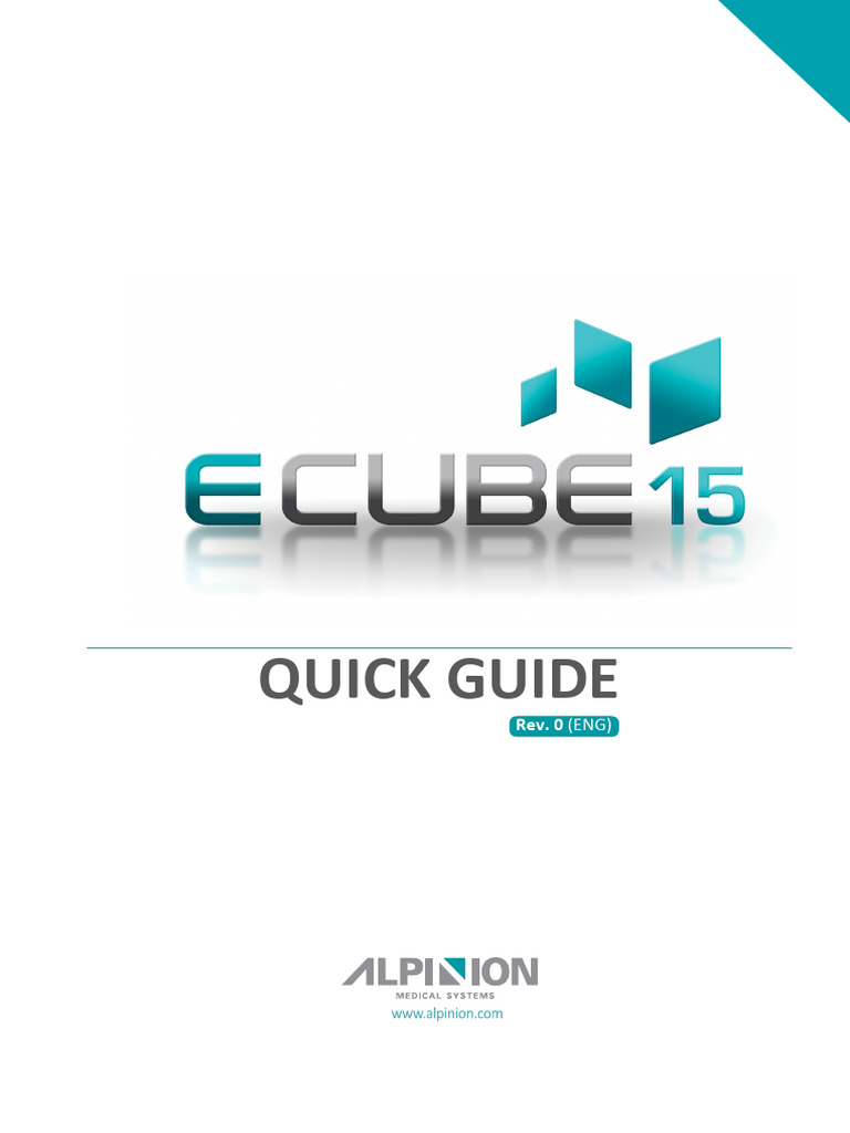 Ecube 15 Quick Guide Rev.0 | PDF | Medical Ultrasound | Computer Keyboard