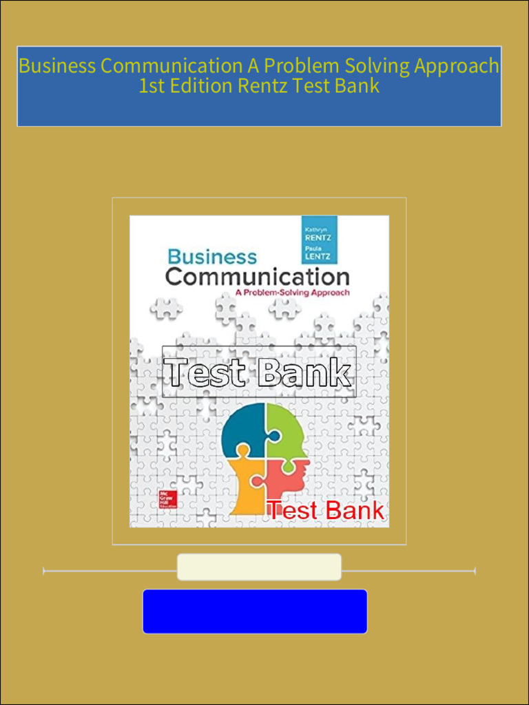 Full Download of Business Communication A Problem Solving Approach 1st ... Full Download of Business Communication A Problem Solving Approach 1st ...