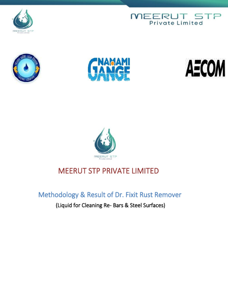 Dr. Fixit- Methodology | PDF | Rust | Corrosion