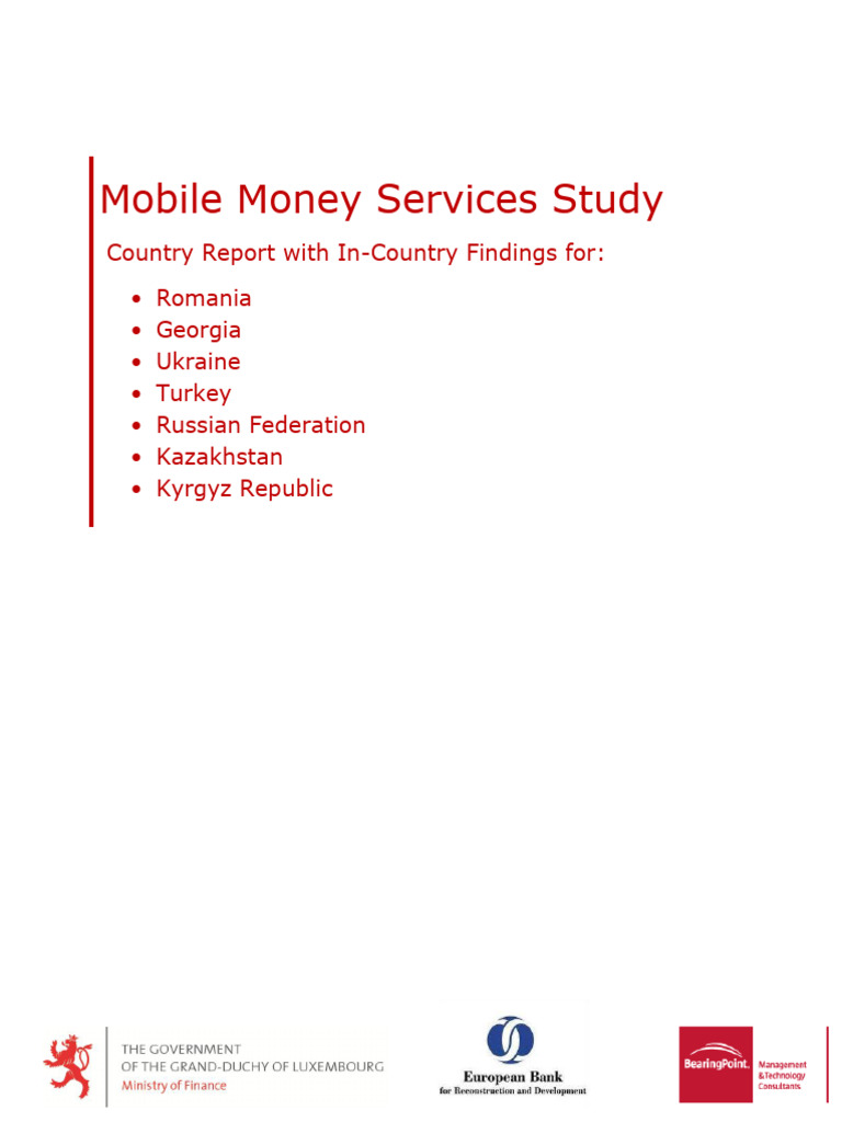 Mobile Money Report | PDF | Debit Card | Point Of Sale