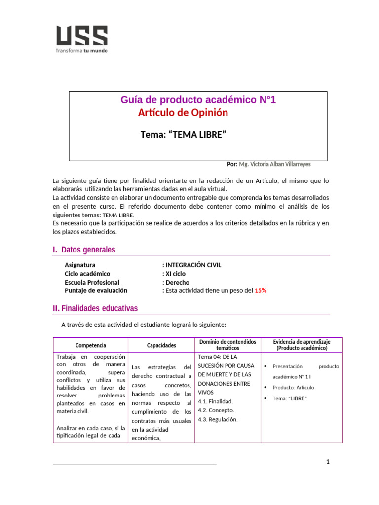 Guía Del PA1 | PDF | Evaluación | Aprendizaje