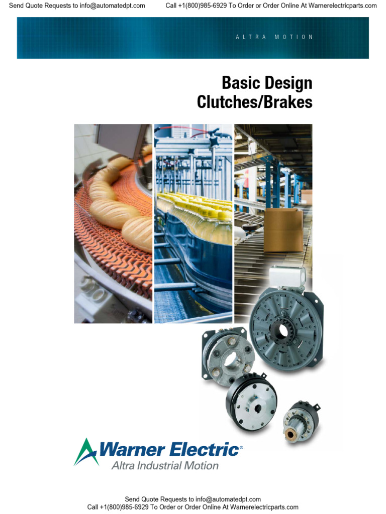 Warner Electric Clutch/Brake Catalog | PDF | Clutch | Horsepower