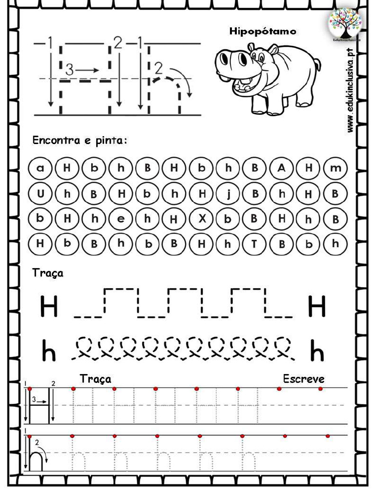 Alfabeto Letra H | PDF