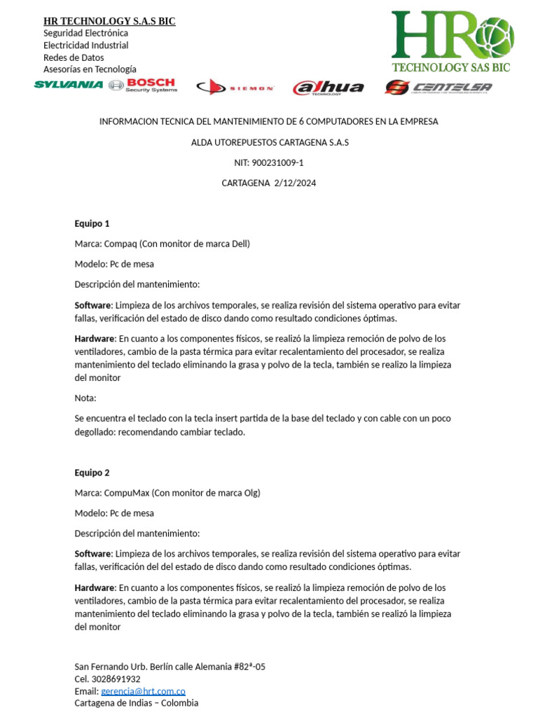 Nuevo Formato Hoja Membreteada HR | PDF | Hardware de la computadora | Sistema operativo