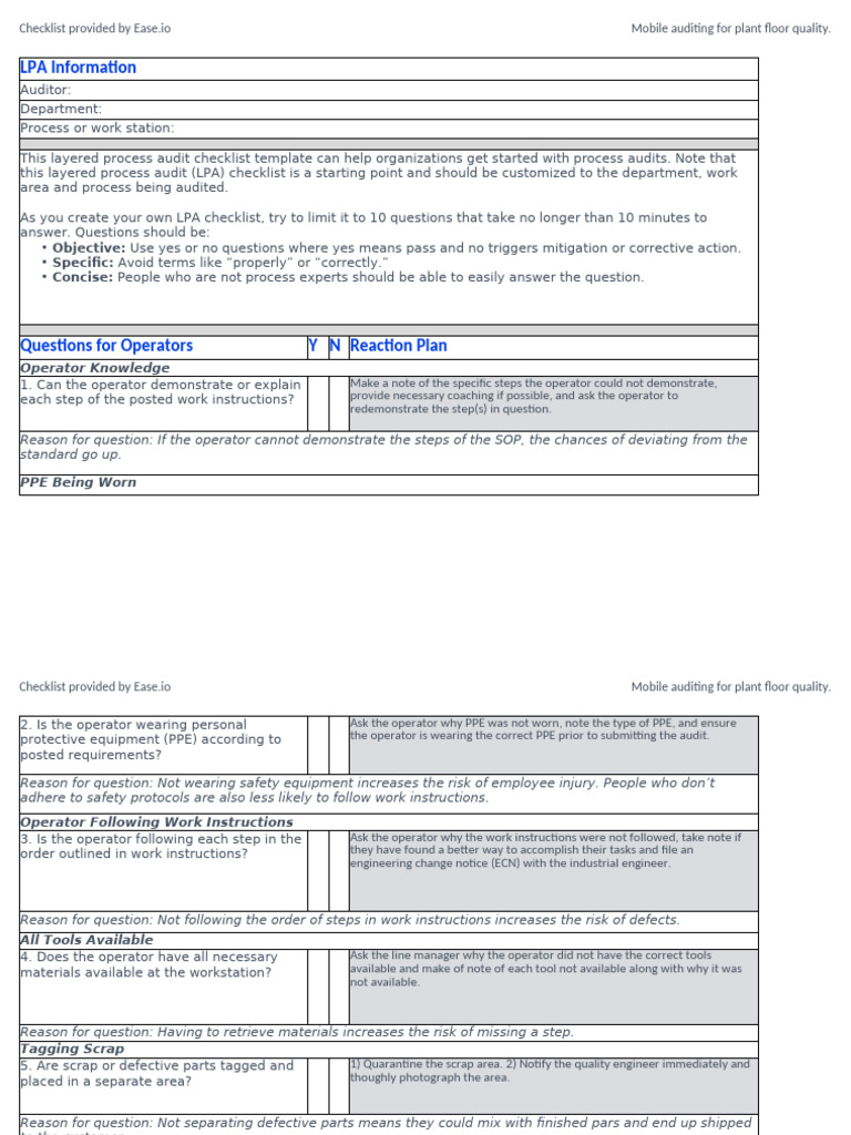 O-LPACL20_Layered-Process-Audit-Checklist-Template_US (1) | PDF ...